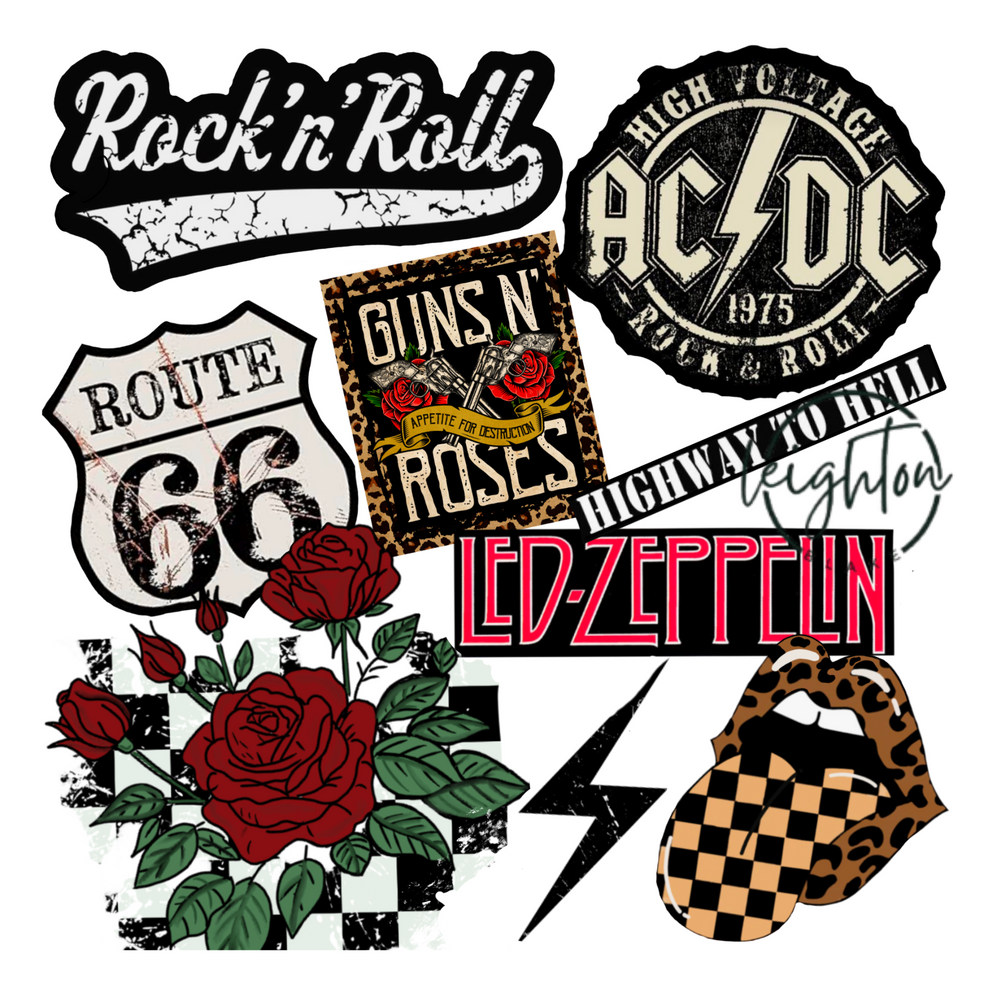 Rock n Roll Collage PNG – Leighton Blake
